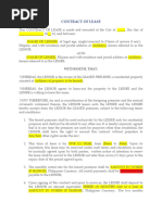 Bedspace Contract | PDF | Lease | Common Law