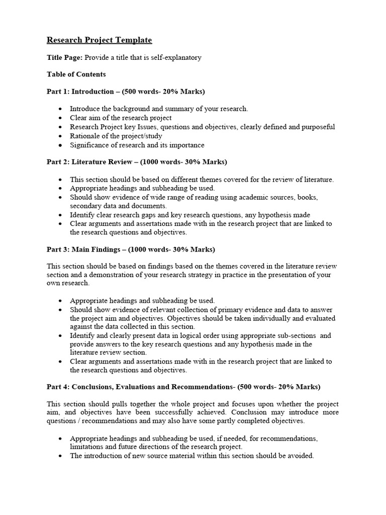 PPD2 Research Project Template | PDF | Intelligence | Methodology