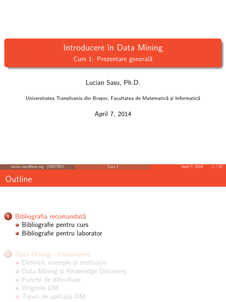 Introducere in Data Mining | PDF | Machine Learning | Data Mining
