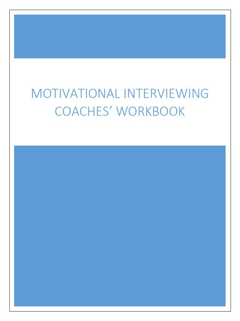 Motivational Interviewing Coaches' Guide | PDF | Cognition | Psychology