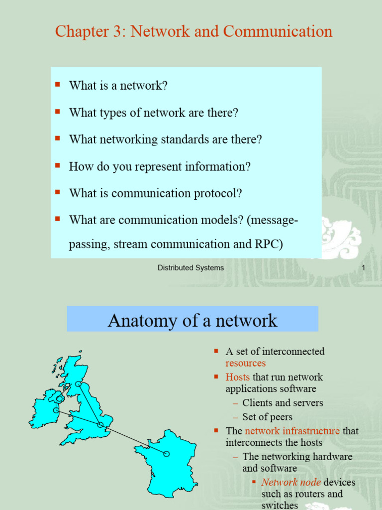 Chapter 3: Network and Communication: Distributed Systems 1 | PDF | Osi Model | Computer Network