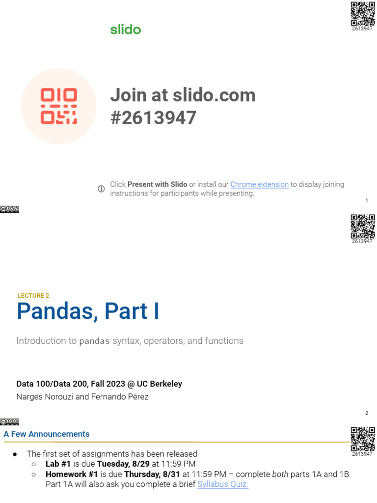 Introduction to Pandas for Data Science | PDF | Data | Database Index
