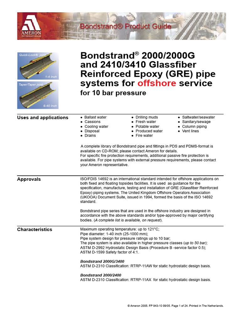 Product Guide For 10 Bar Offshore | PDF | Pipe (Fluid Conveyance ...