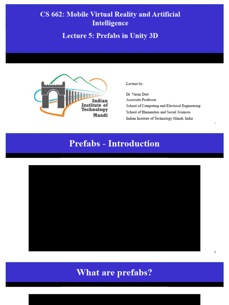 Unity 3D Prefabs Explained | PDF