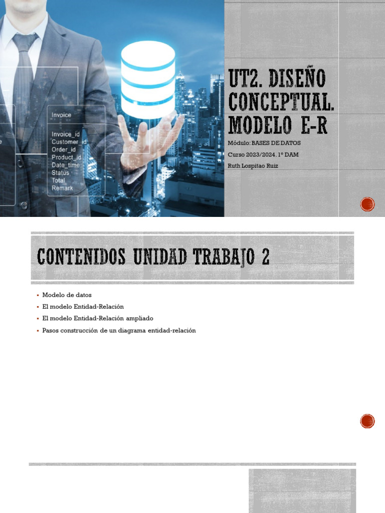 00-UT2.1 - Modelo de Datos | PDF | Bases de datos | Base de datos relacional