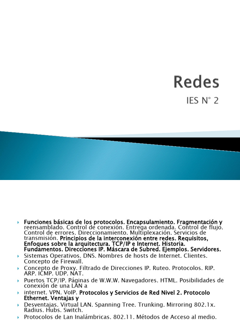 Guia Redes - P2 | PDF | Dirección IP | Ingeniería Informática