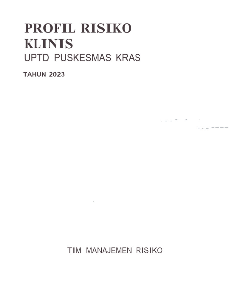 Profil Risiko Klinis | PDF