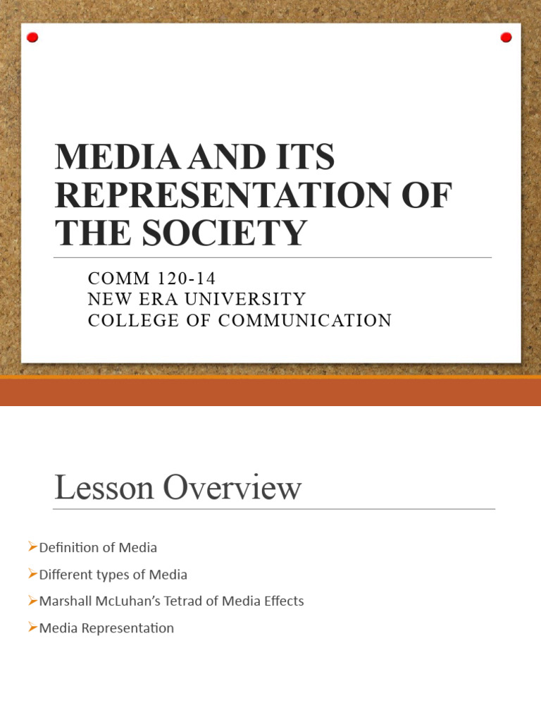 2-Media and Its Representation of The Society | PDF | Telephone | Mass ...