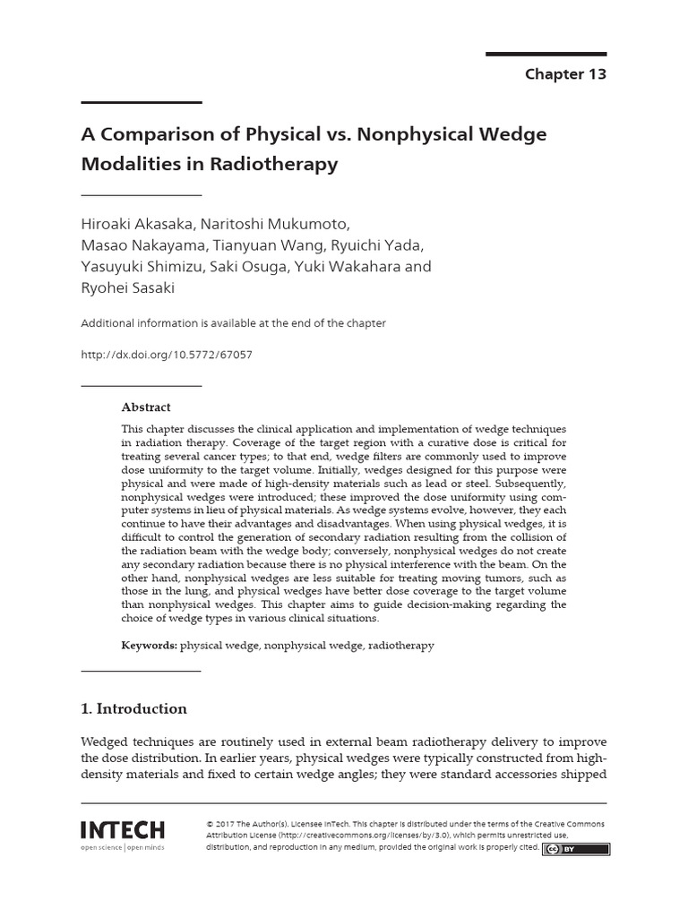 A Comparison of Physical vs. Nonphusical Wedge Modalities in ...