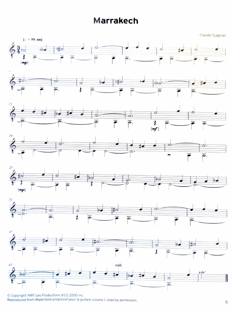 Marrakech - Claude Gagnon | PDF