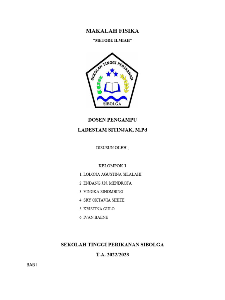 6 Metode Ilmiah Kel.1 | PDF