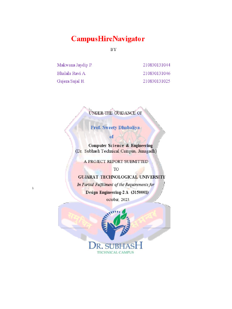 De Gtu Report | PDF