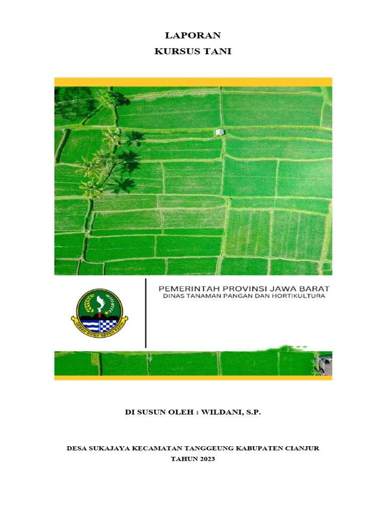 Laporan Kursus Tani 2023 | PDF