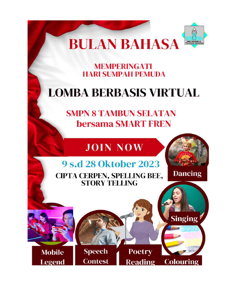 Kriteria Lomba Bulan Bahasa Virtual | PDF