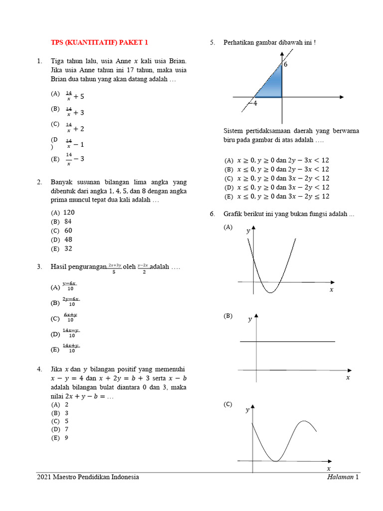 Penalaran Kuantitatif-1 | PDF