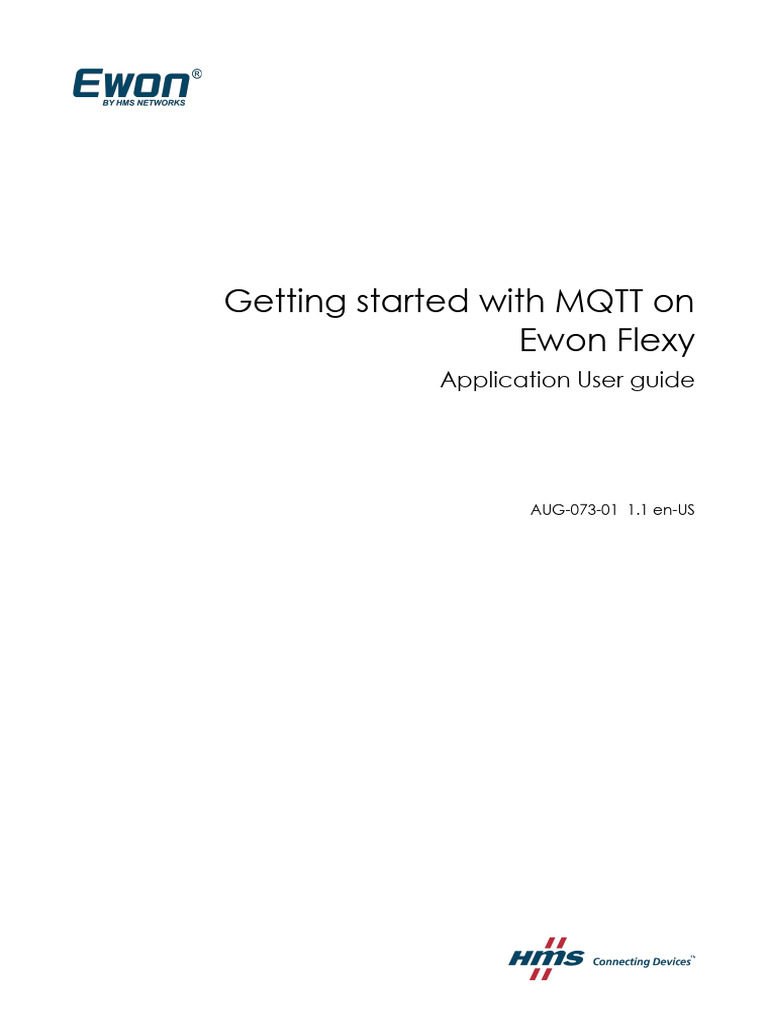 Aug 0073 00 en Getting Started With MQTT On Ewon Flexy | PDF | Internet ...