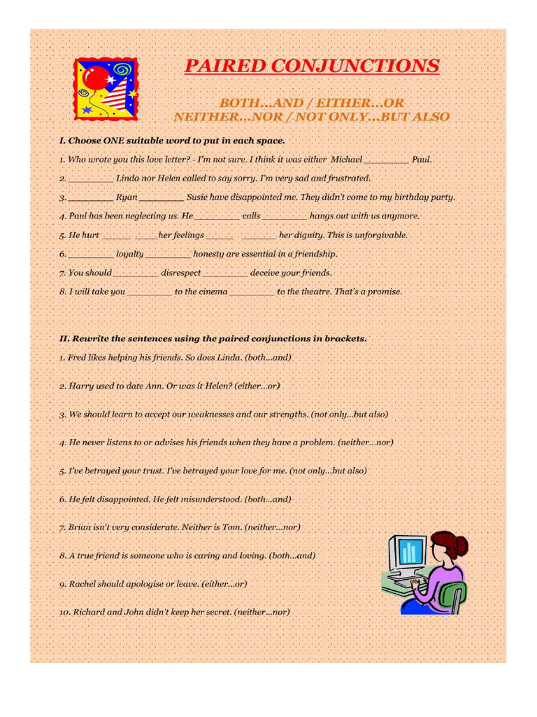 Paired Conjunctions | PDF