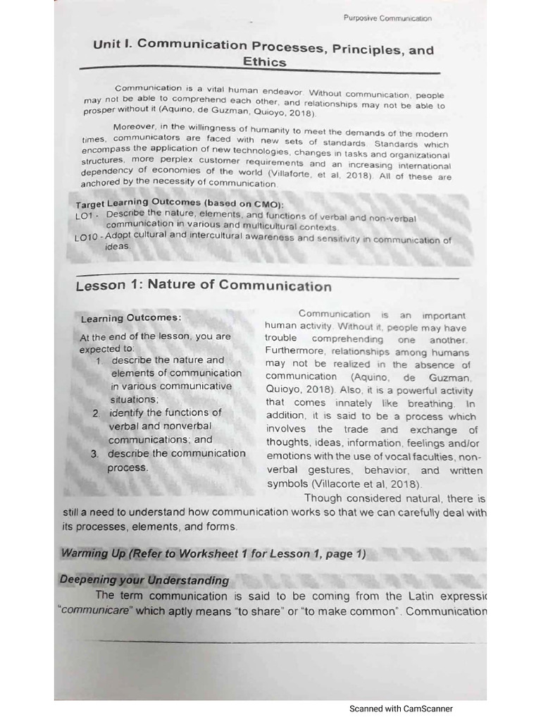Purposive Communication | PDF