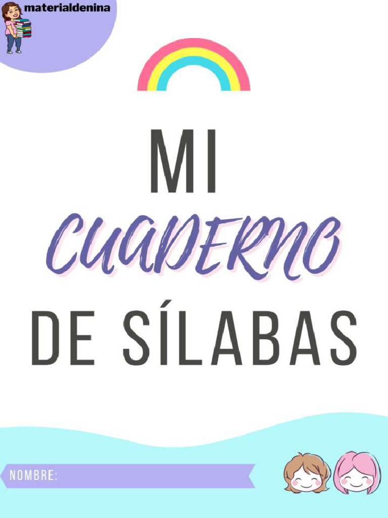Mi Cuaderno de Silabas Imprimible | PDF