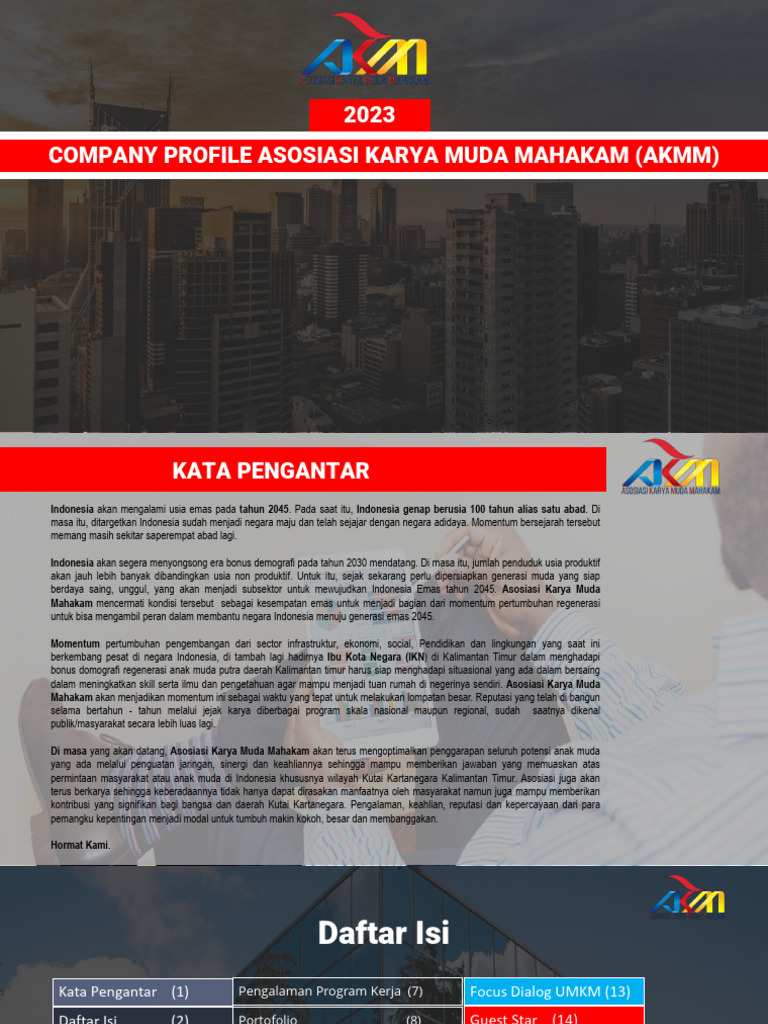 Company Profile Akmm 2023 DD | PDF