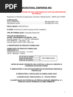 Atrazina Bula | PDF | Embalagem e rotulagem | Ambiente natural