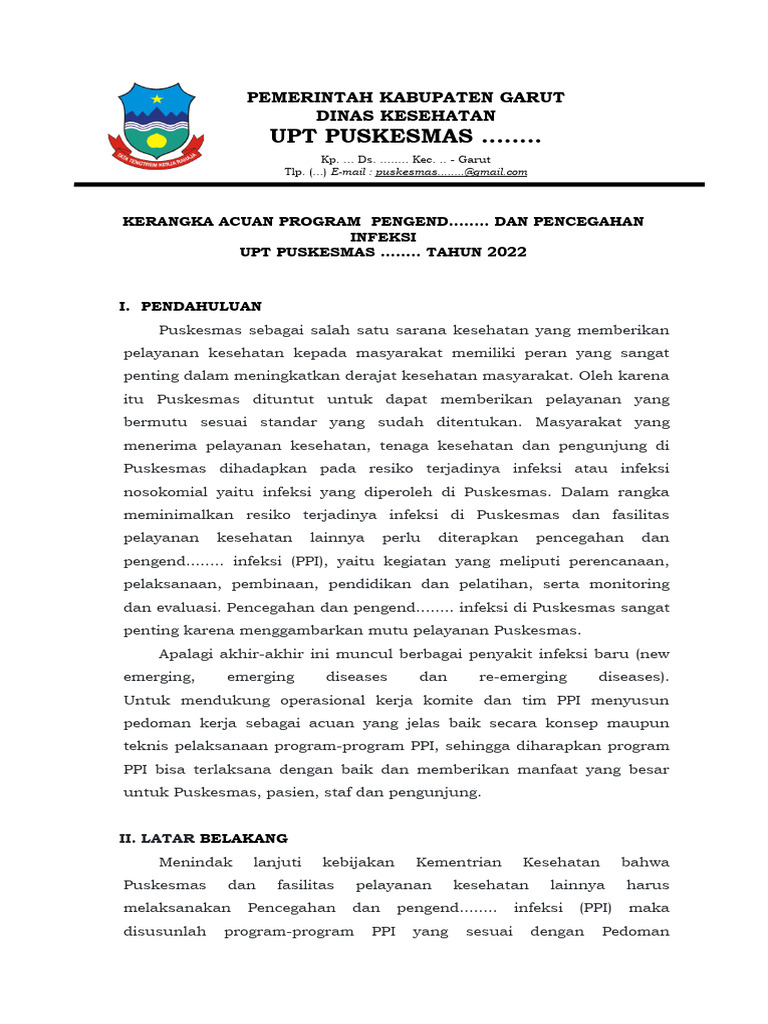 Kerangka Acuan Ppi | PDF