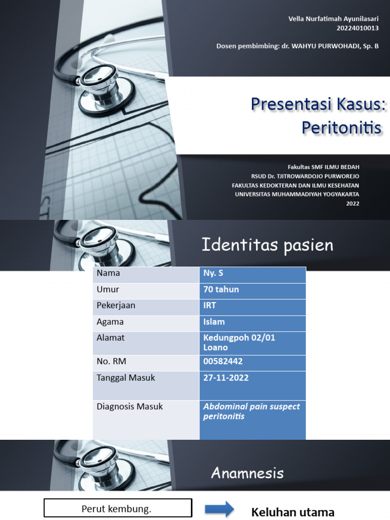 Presus Peritonitis | PDF