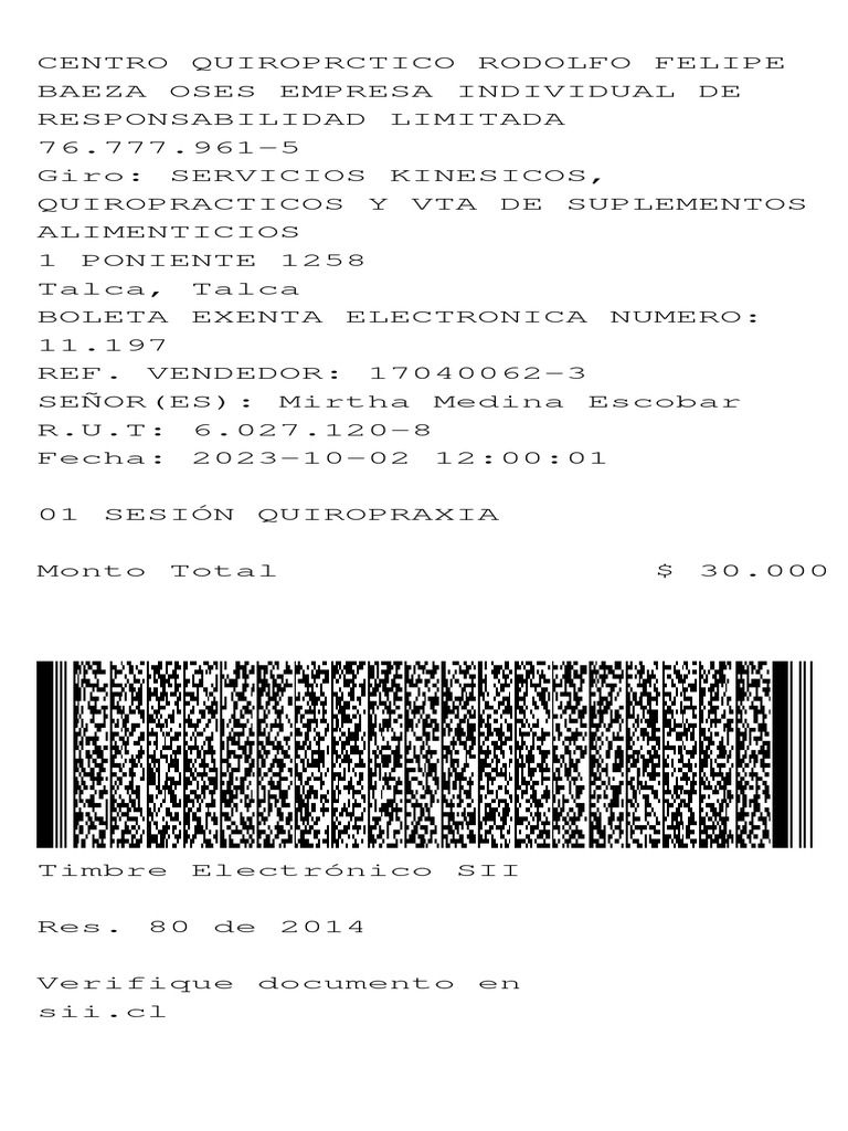 Boleta | PDF