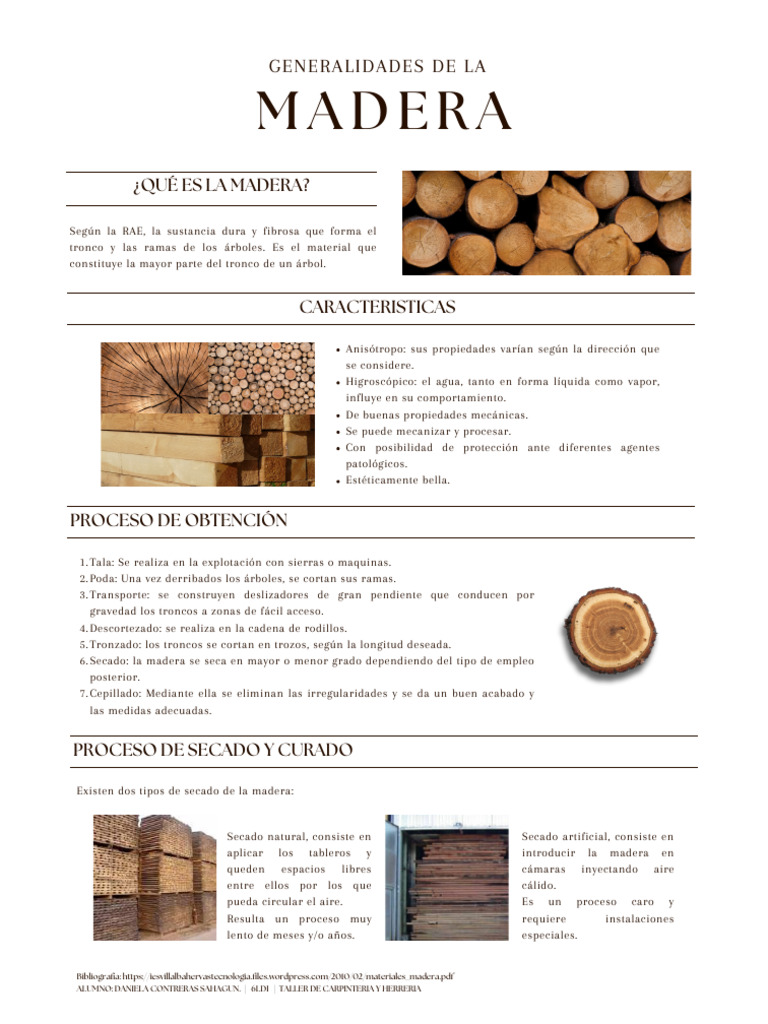 Infografias Madera-4 | PDF | Madera | Ciencias fisicas