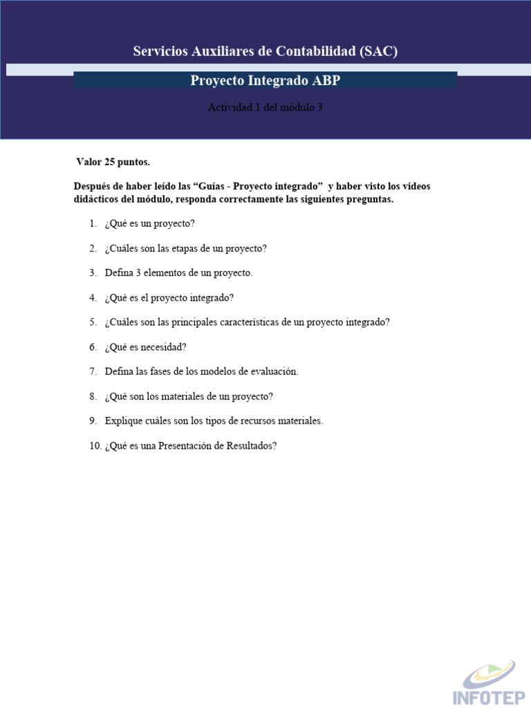 Actividad 1 - Modulo 3 SAC | PDF