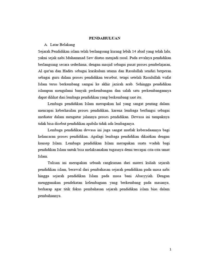 Institusi Pendidikan Islam Klasik | PDF