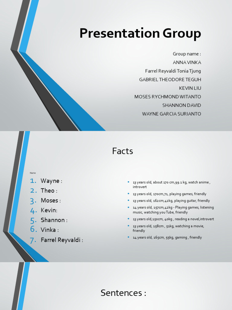 English Presentation | PDF