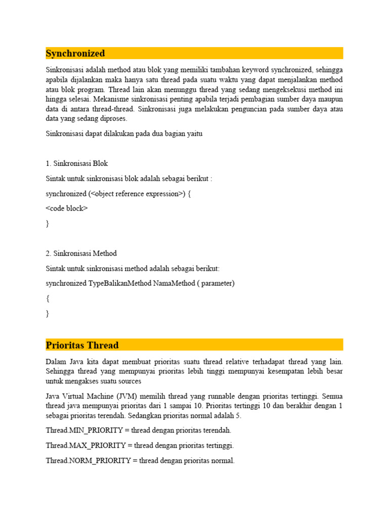 Modul Thread Bagian3 | PDF