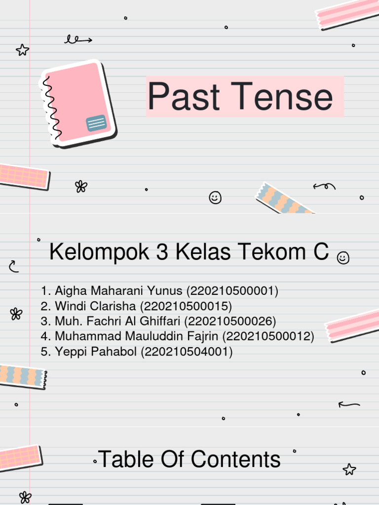 Pengertian dan Fungsi Past Tense | PDF