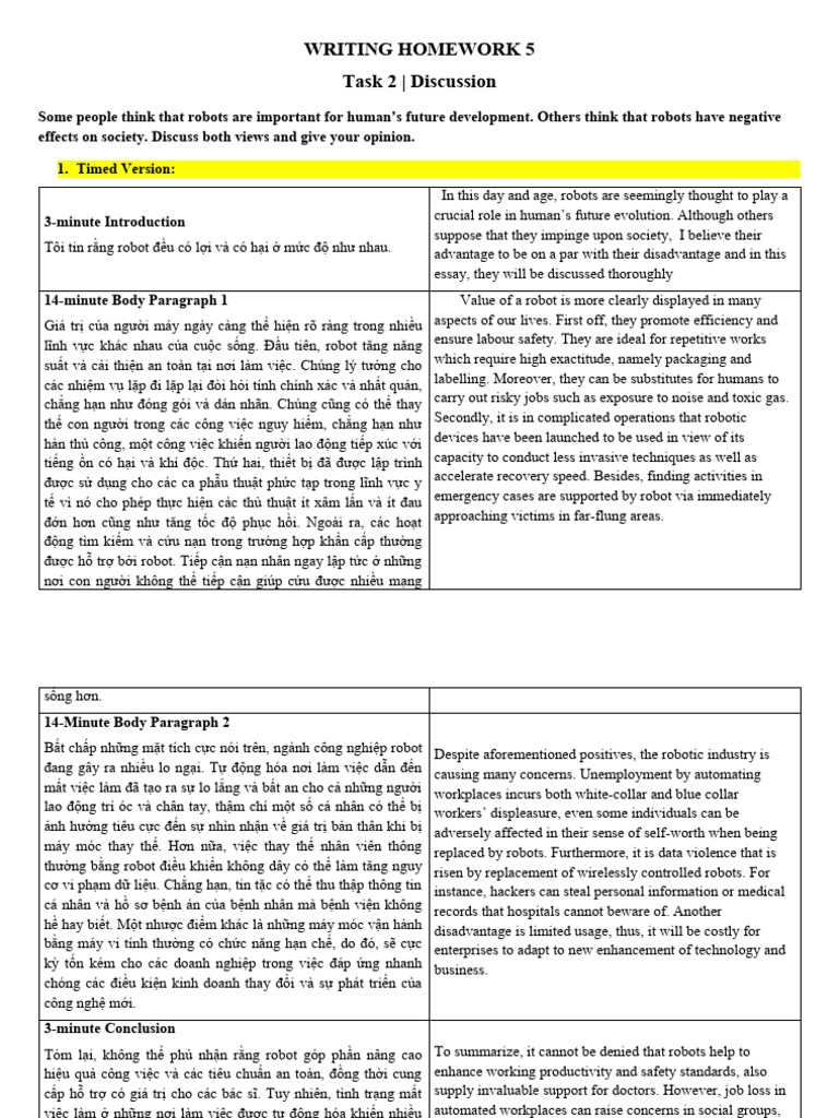 Writing Homework 5 | PDF