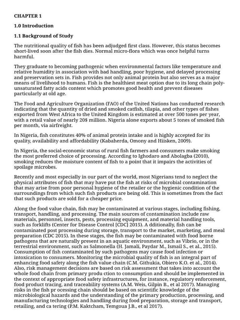 1.1 Background of Study | PDF | Polycyclic Aromatic Hydrocarbon ...