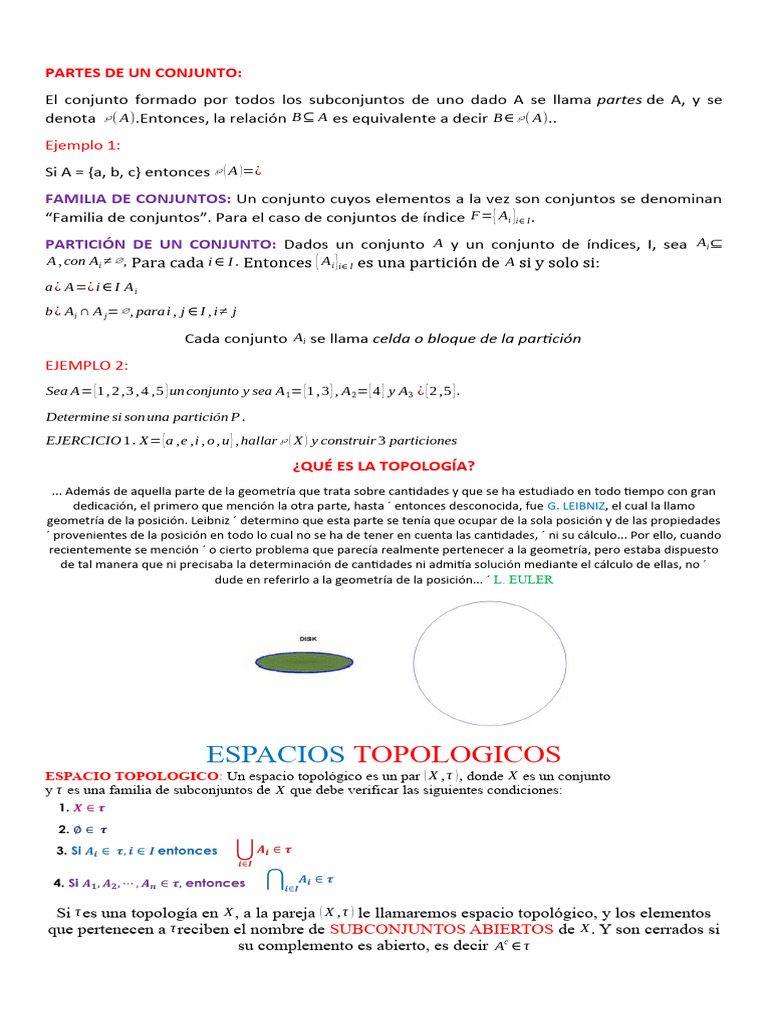 Qué Es La Topología | PDF | Topología | Conjunto (Matemáticas)