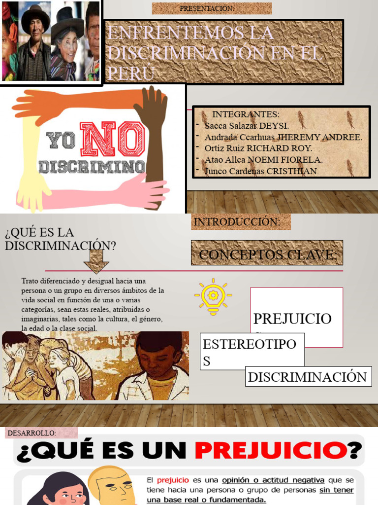 Enfrentemos La Discriminación en El PERÚ | PDF