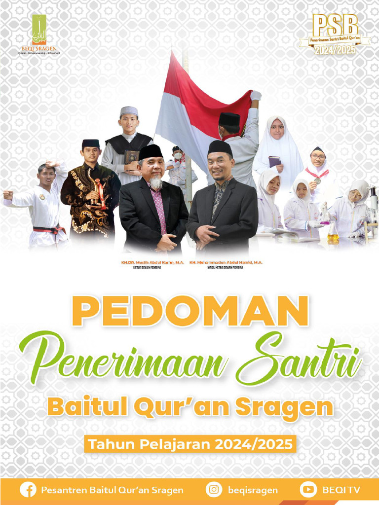 Pedoman Pendaftaran PSB 2024-2025 | PDF