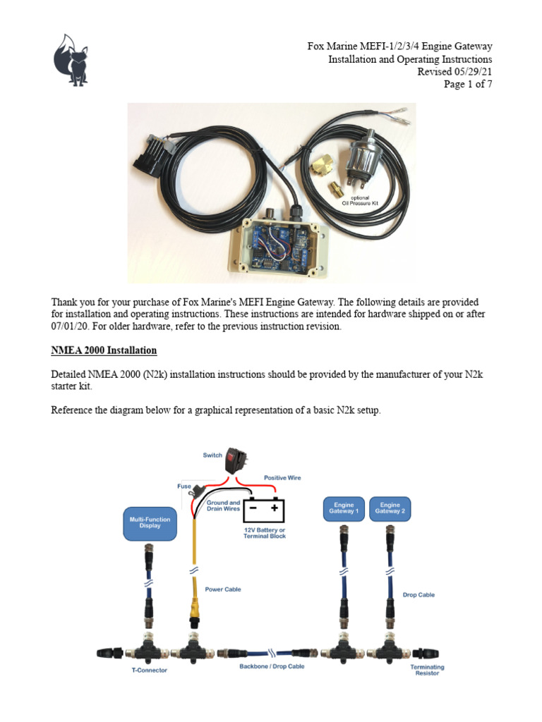 MEFI-1thru4 Fox Marine Installation and Operating Instructions c3 | PDF ...