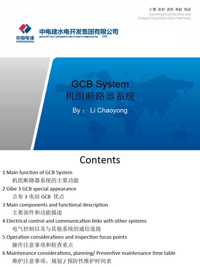 GCB System | PDF | Electric Arc | Mechanical Engineering