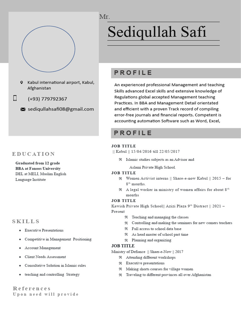 Safi Resume | PDF