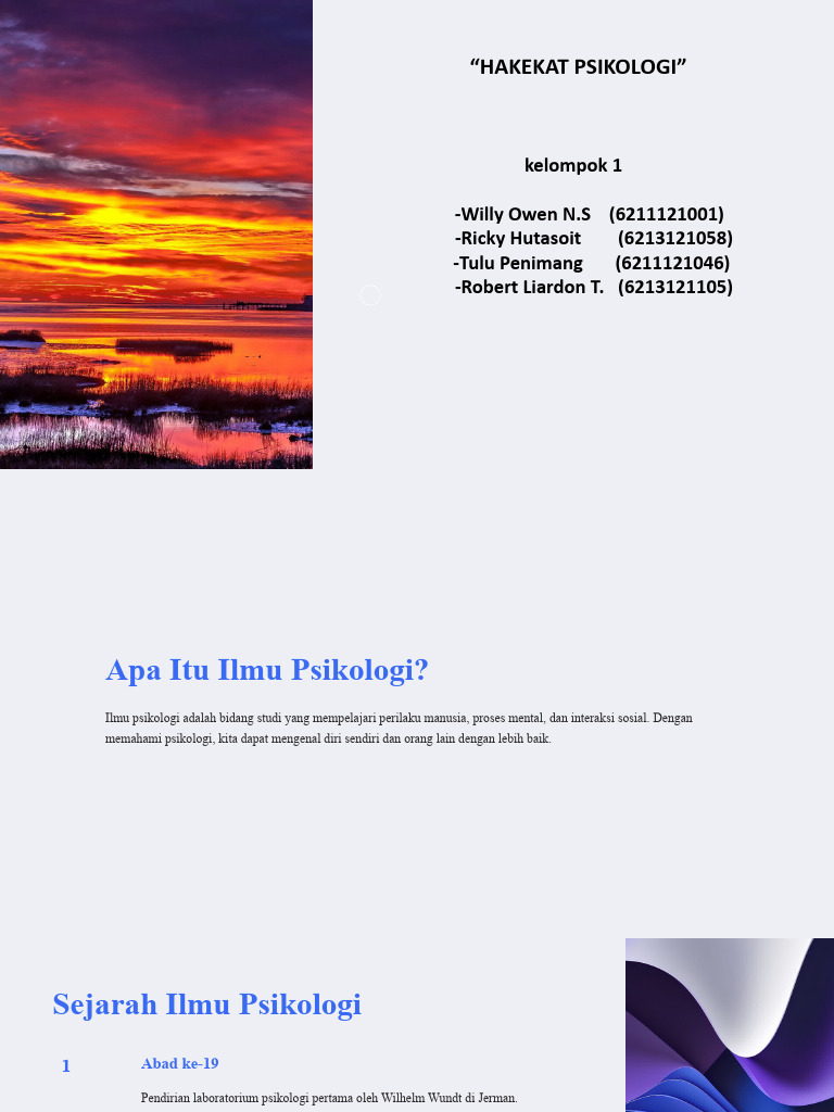 Salin-Hakikat-Ilmu-Psikologi-kelompok 1 | PDF