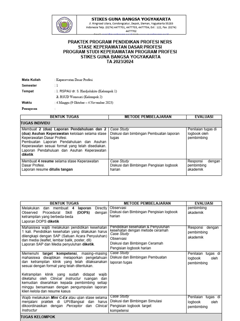 Pembagian Tugas KDP | PDF