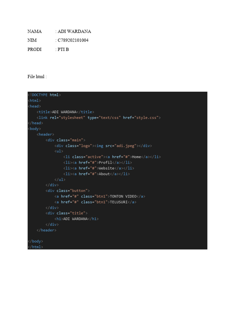 Adi Wardana Vscode | PDF