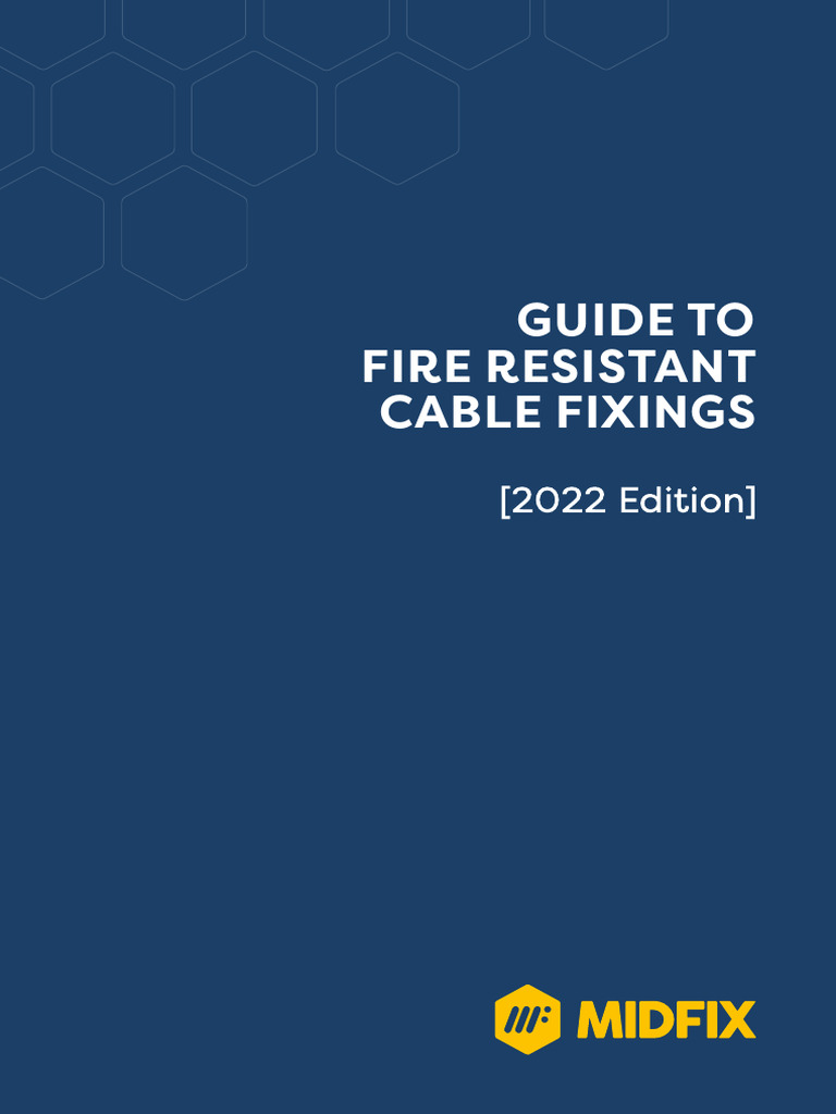 MIDFIX Guide To Fire Resistant Cable Fixings 2022 | PDF | Electrical ...