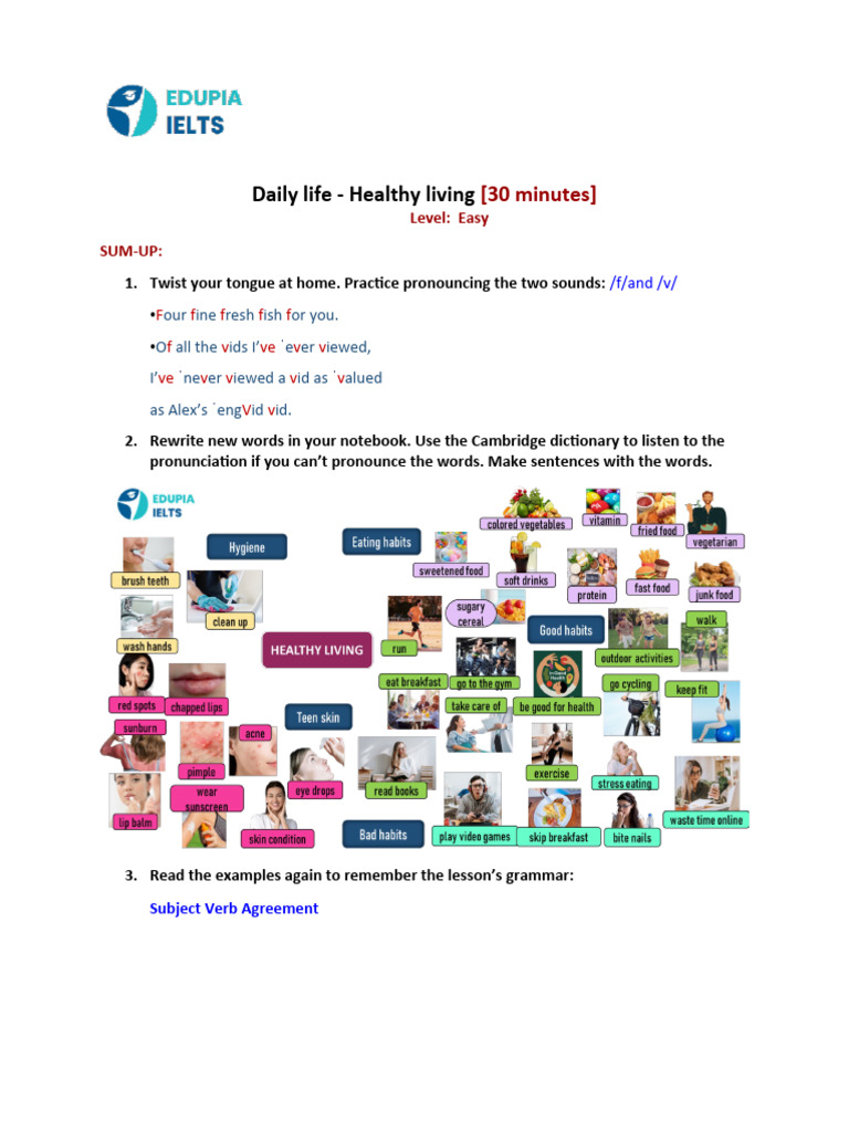 Healthy Living Practices and Tips | PDF | Food And Drink
