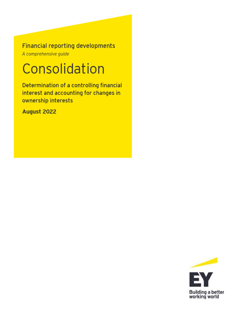 EY Consolidation | PDF | Stocks | Equity (Finance)