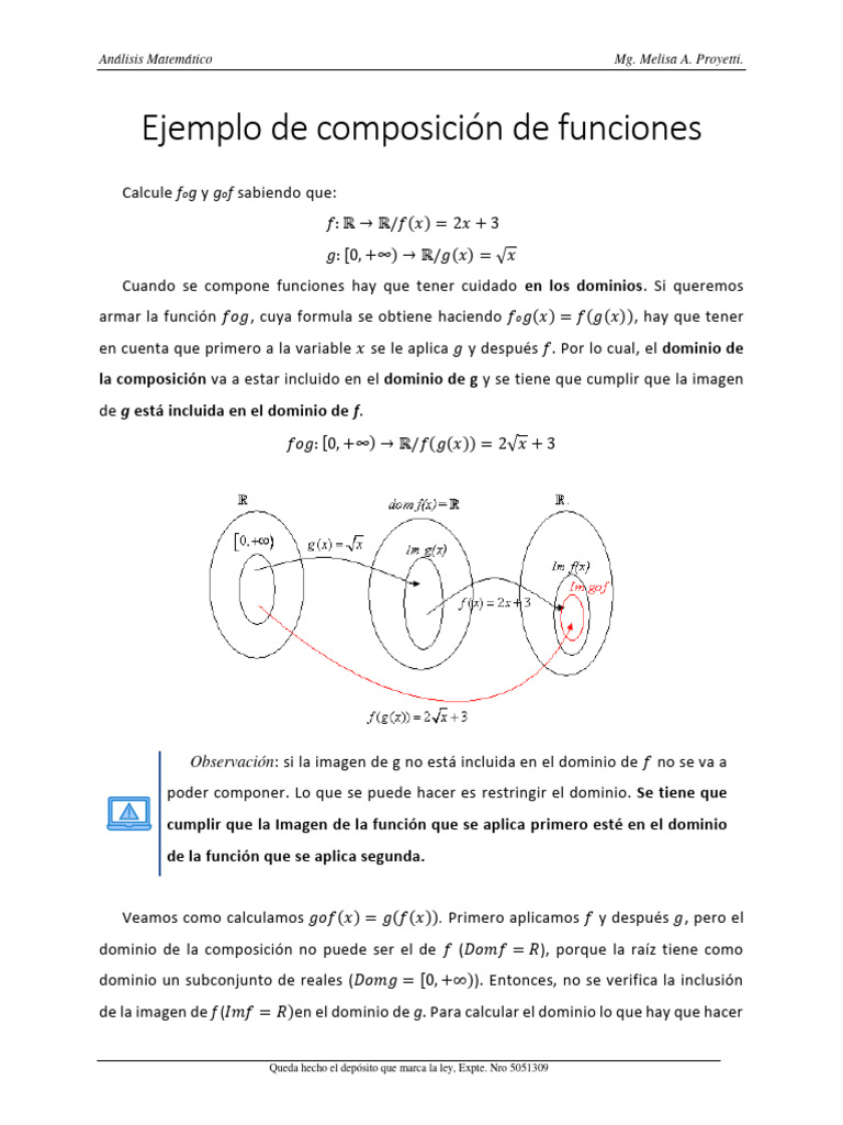 2 Ejemplo de Composicion de Funciones | PDF