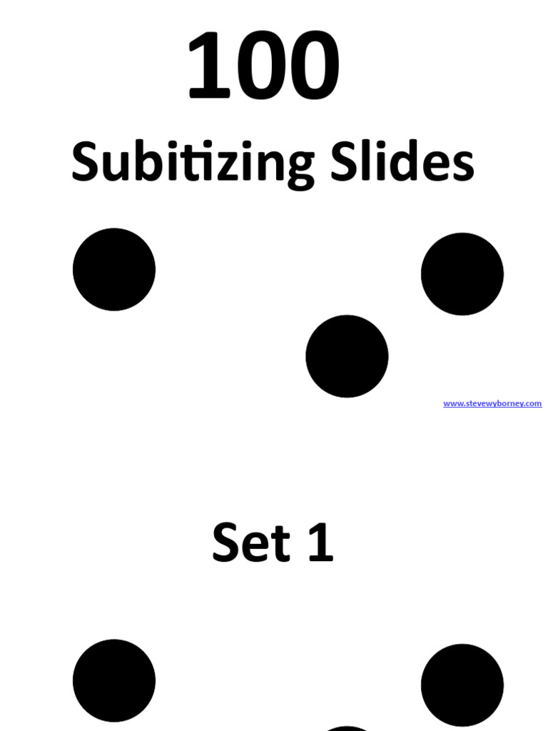 100 Subitizing Slides for Learning | PDF